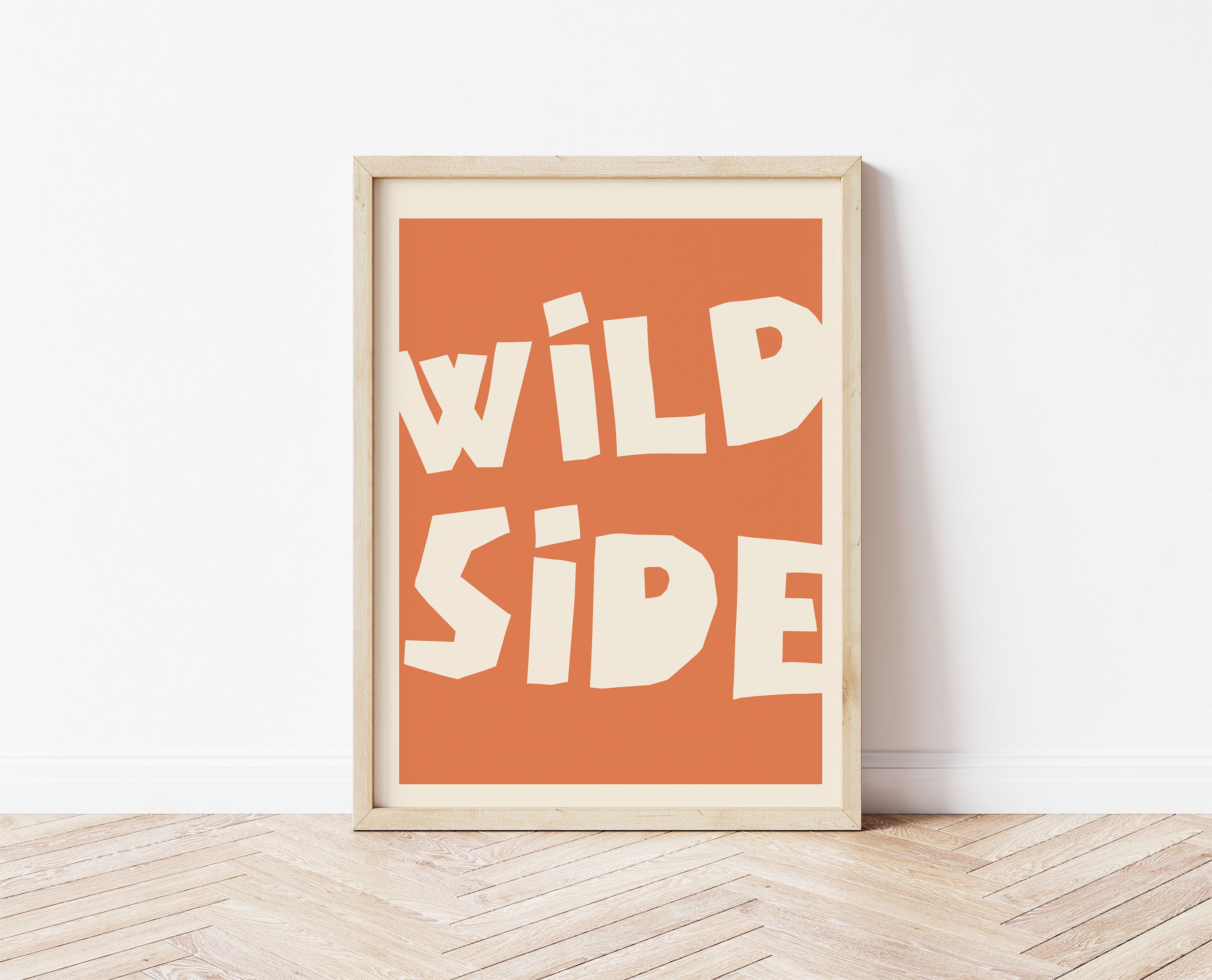 PRINTABLE Wild Side POSTER Wild Kids Print Rust Kids Room - Etsy