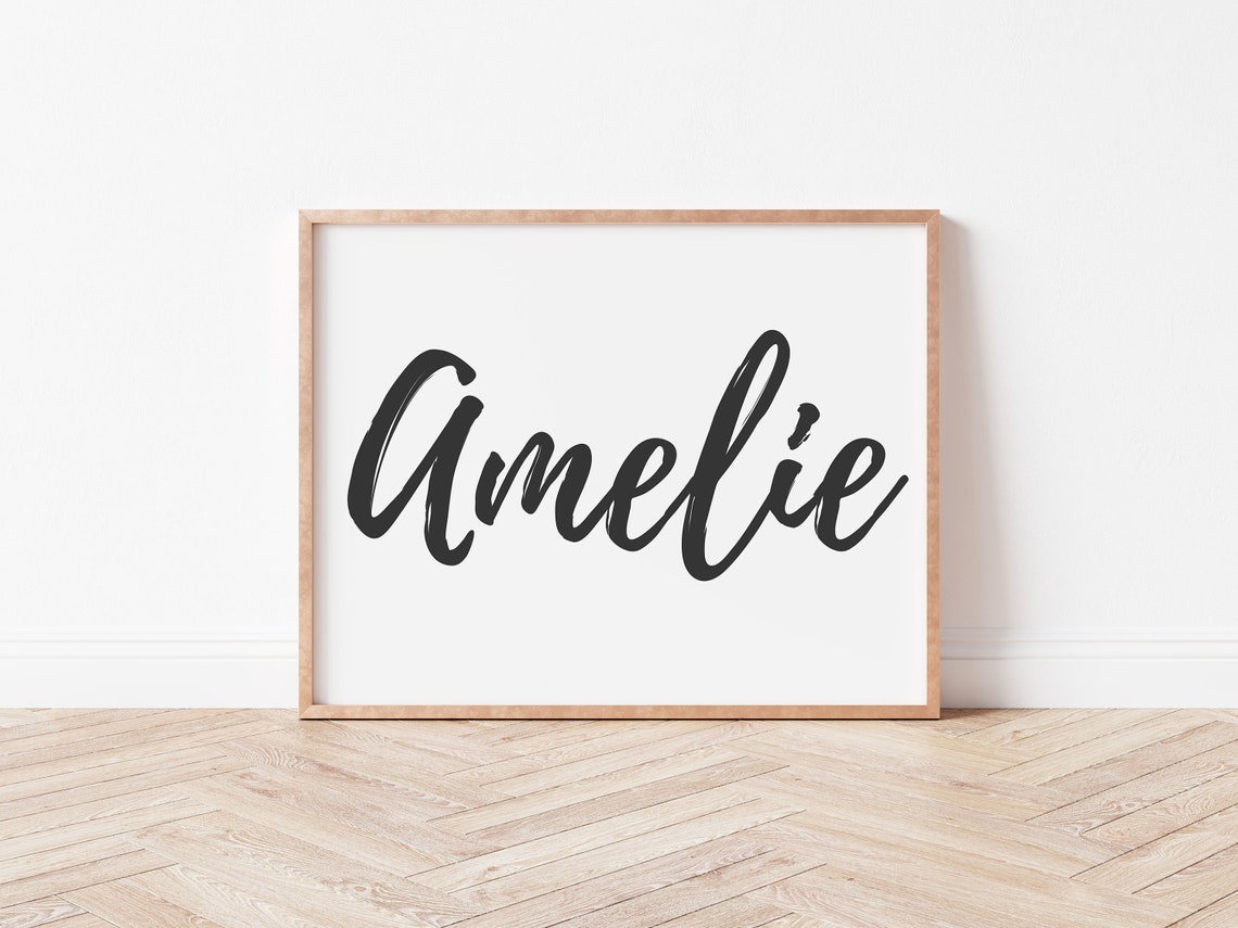 PRINTABLE CUSTOM NAME Poster Personalised Name Poster Custom - Etsy