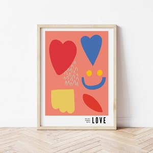 PRINTABLE LOVE POSTER, Valentines Day Print, Printable Nursery Poster ...