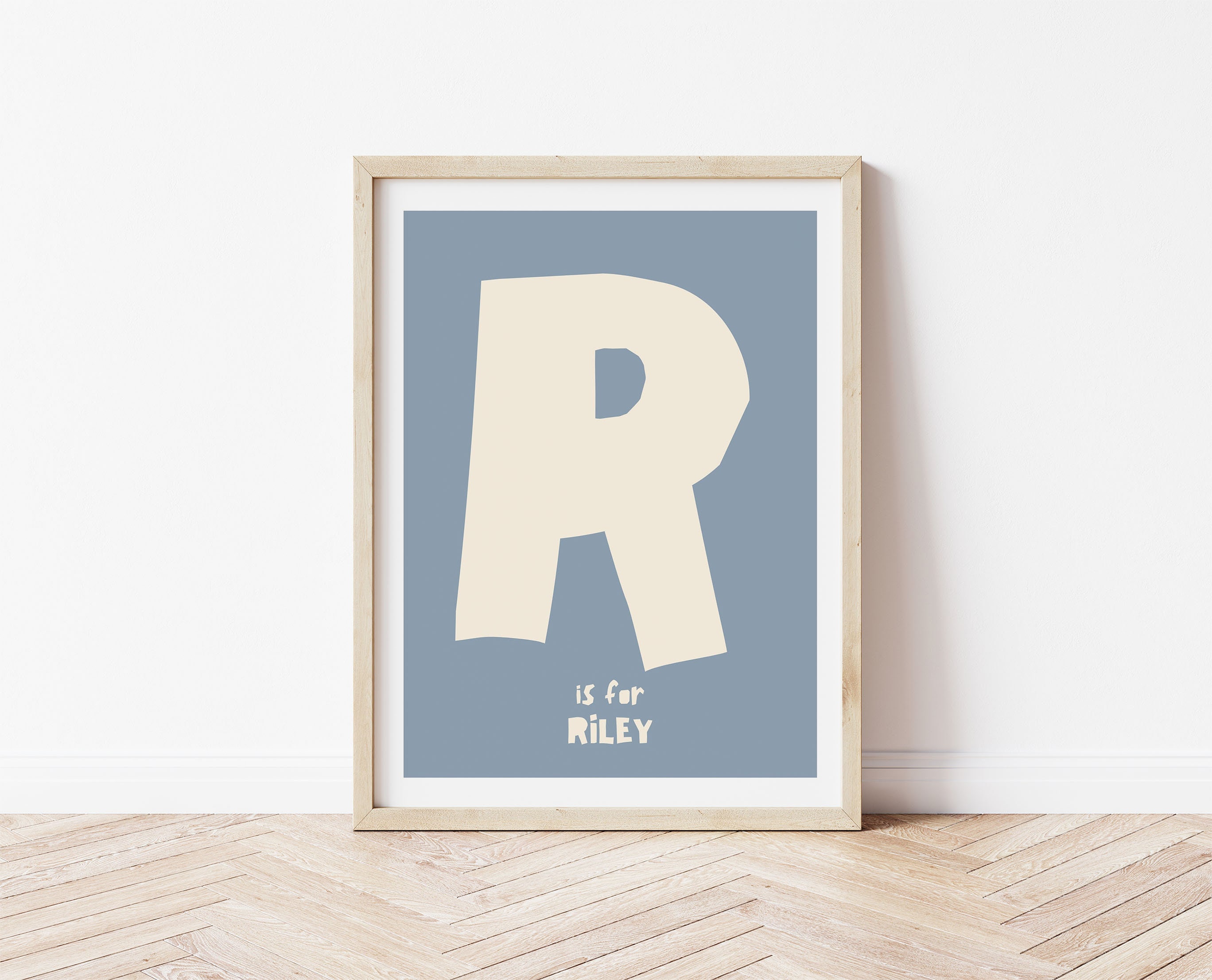 PRINTABLE CUSTOM NAME Poster, Personalised Initial Poster, Custom Kids ...