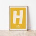 PRINTABLE CUSTOM NAME Poster, Personalised Initial Poster, Custom Kids ...