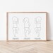 BIRTH POSTER Trio Birth Poster Three Kids Poster PRINTABLE - Etsy