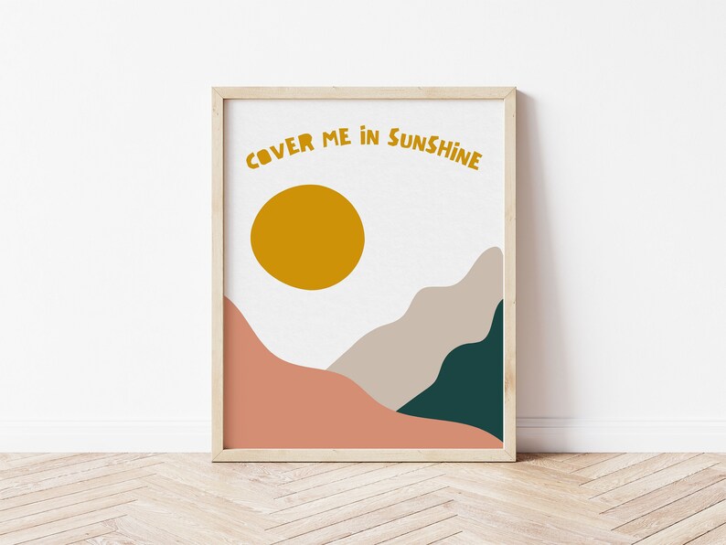 PRINTABLE SUN POSTER Cover Me in Sunshine Nursery Decor - Etsy