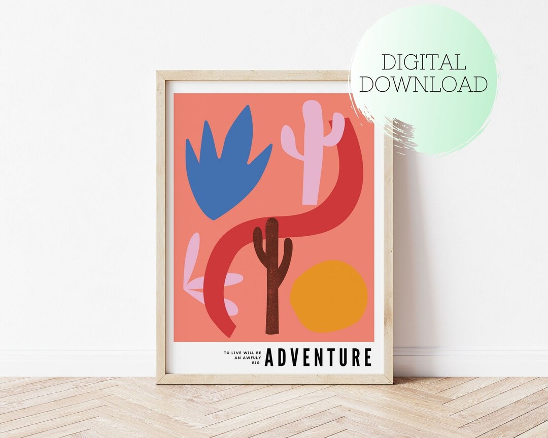 PRINTABLE ADVENTURE POSTER Printable Adventure Poster Desert - Etsy