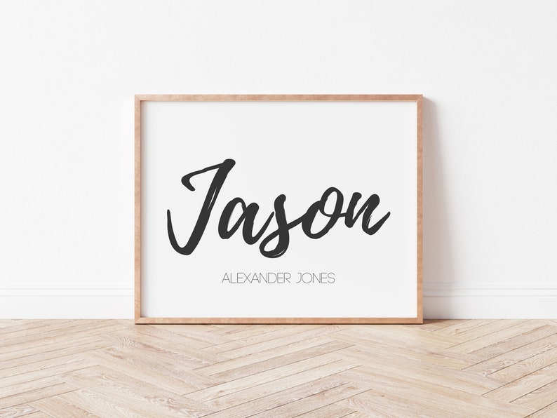 PRINTABLE CUSTOM NAME Poster, Personalised Name Poster, Custom Kids ...