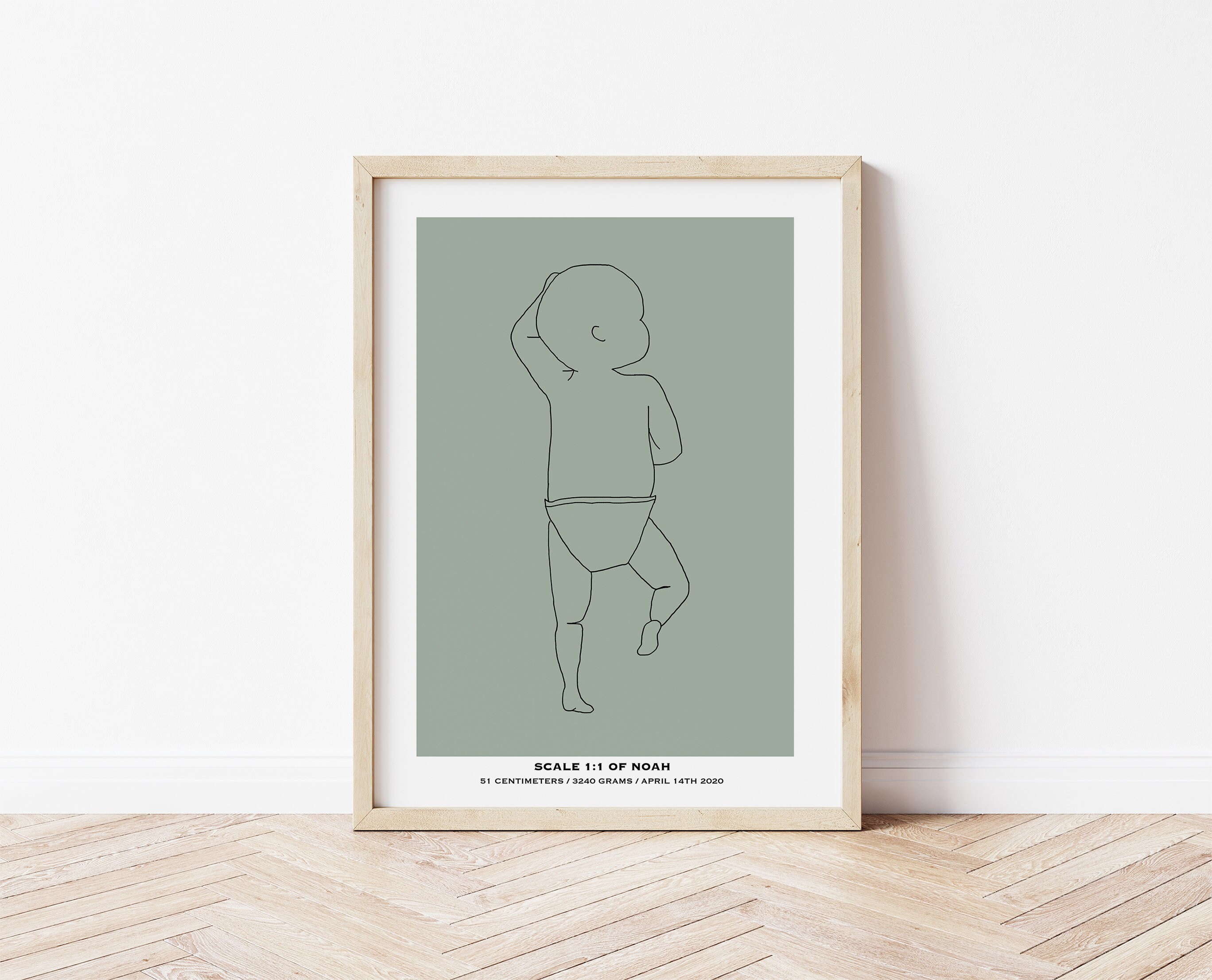 PRINTABLE Baby Poster Personalised Birth Poster Newborn in | Etsy