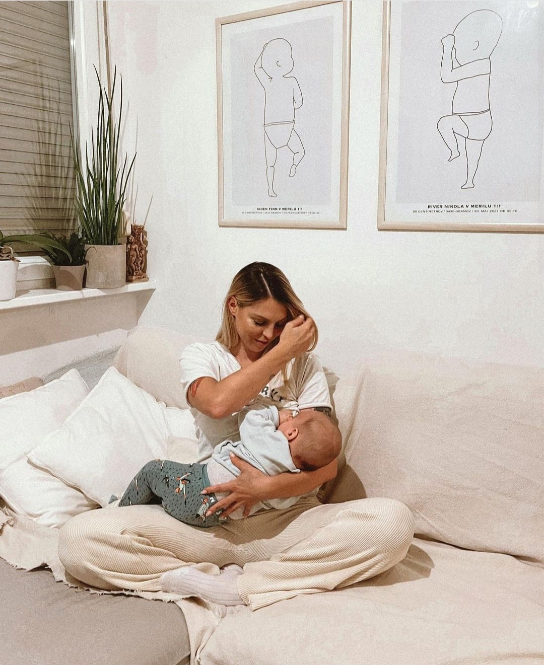 PRINTABLE Baby Poster, Personalised Birth Poster, Newborn in Scale 1:1 ...