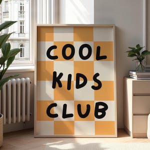Cool Kids Club PRINTABLE POSTER, Playroom Decor, Printable Kids Art ...