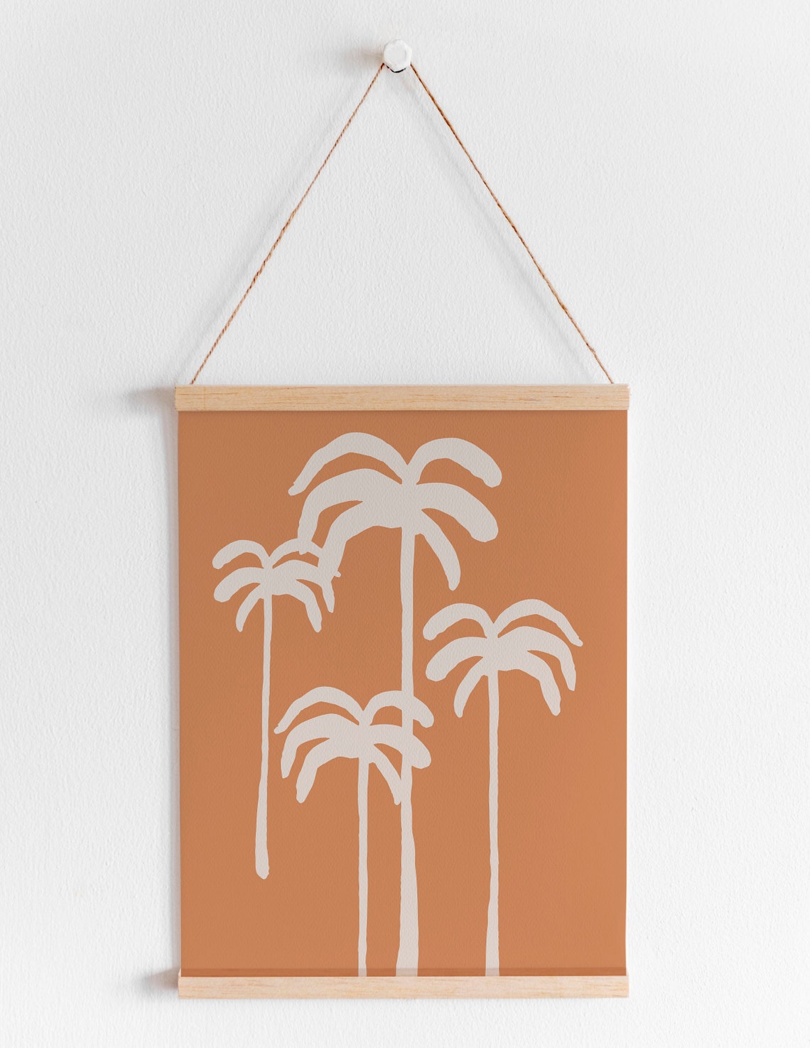PRINTABLE PALM TREES Poster Bundle, Burnt Orange Nursery Decor ...