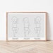 BIRTH POSTER, Trio Birth Poster, Three Kids Poster, PRINTABLE Baby ...