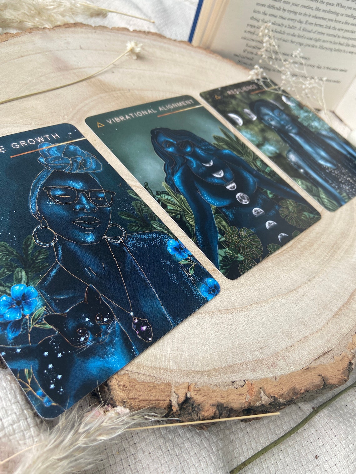 The Sacred Moon Goddess Oracle Deck 40 Large Cards Matte - Etsy