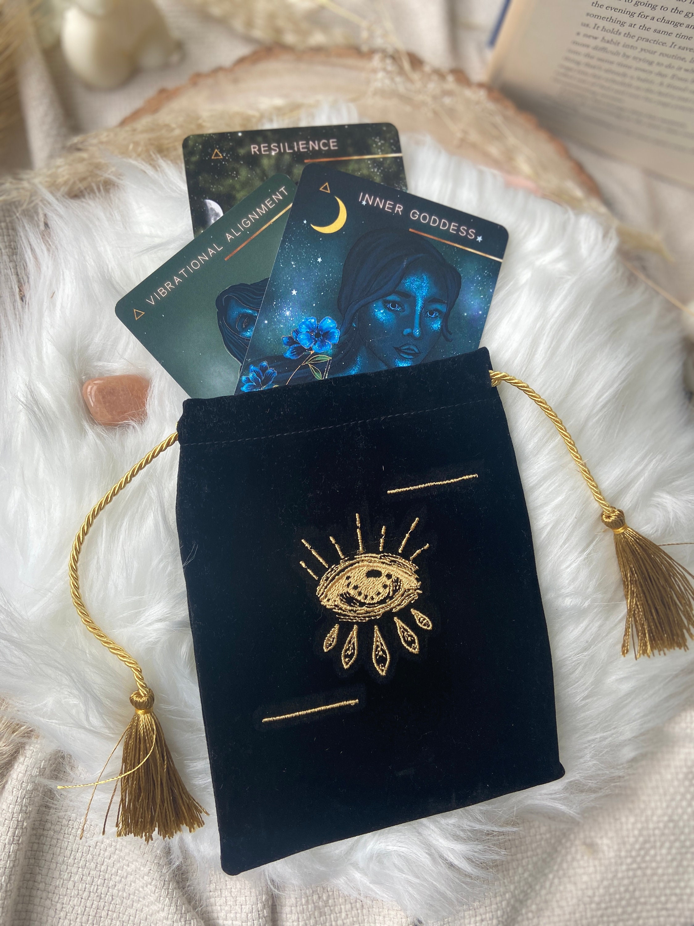 Moon Oracle Deck Sacred Moon Goddess ™ 40 Large Cards Matte - Etsy