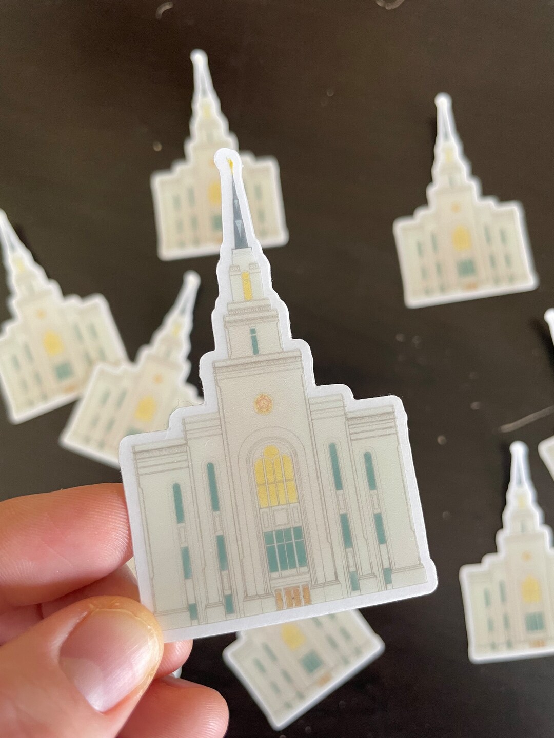 Layton, UT Temple Sticker • Waterproof, Uv-resistant Sticker for Laptop ...
