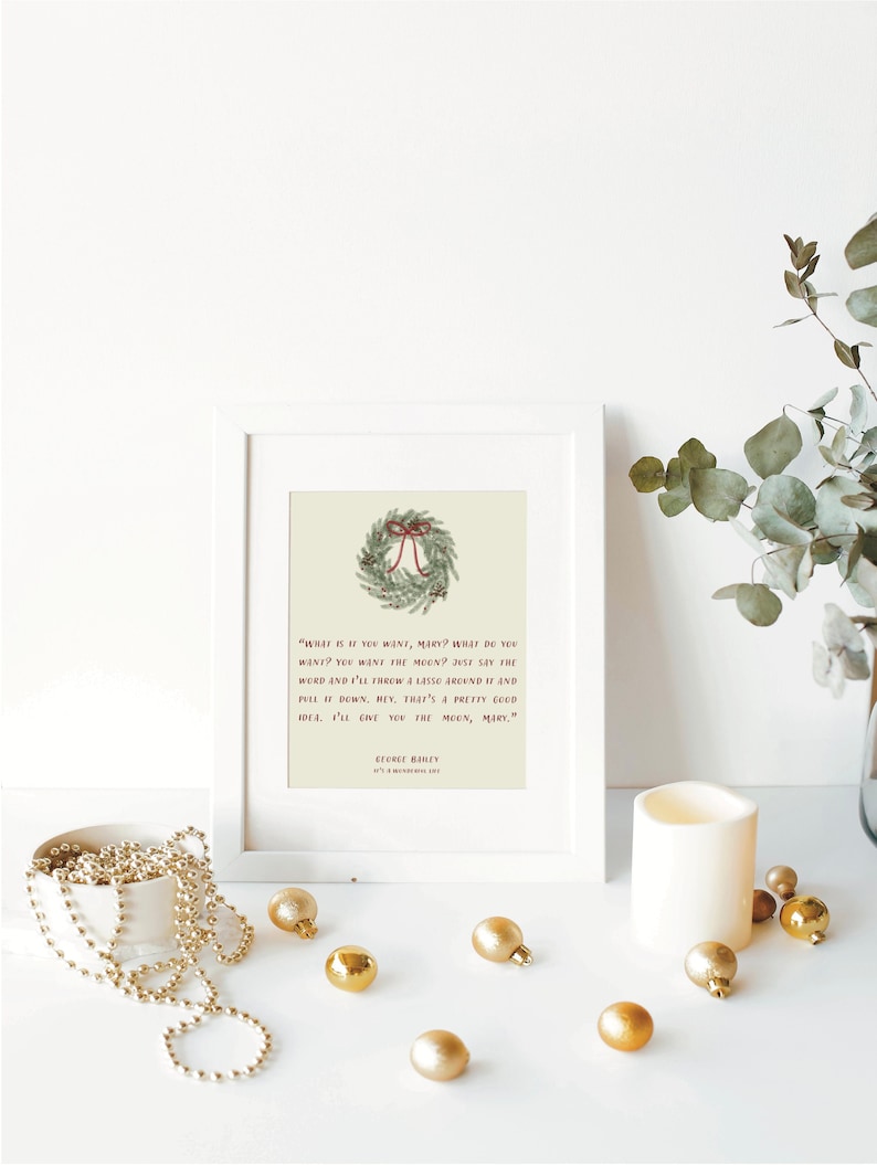It's A Wonderful Life Lasso the Moon Art Print - Etsy
