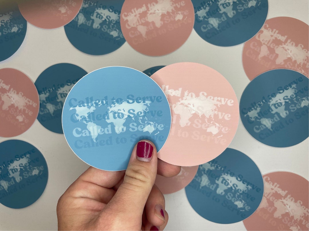 Called to Serve Sticker World Map Sticker Waterproof, Uv-resistant ...