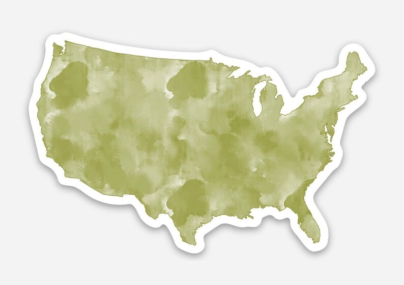 USA Sticker • United States of America Sticker • Waterproof, Uv ...