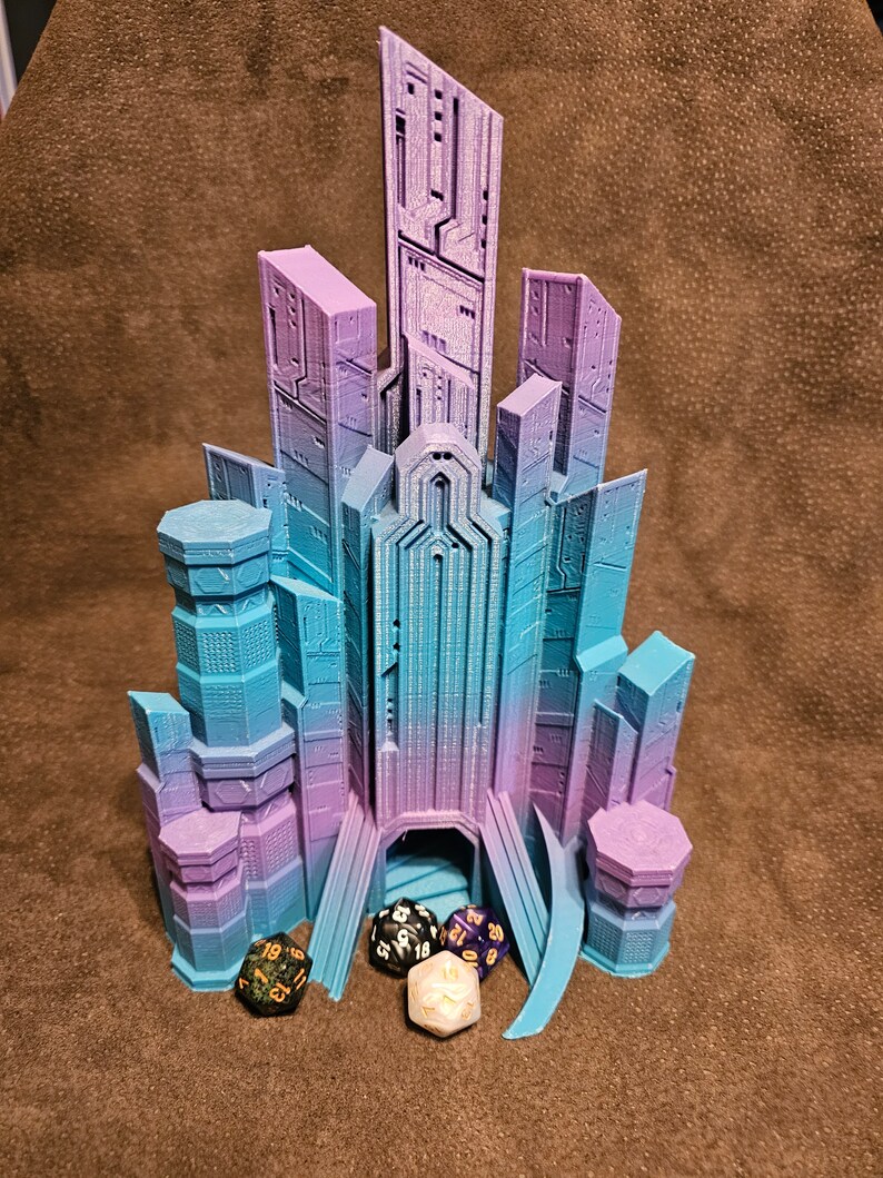 Cyberpunk Dice Tower - Etsy