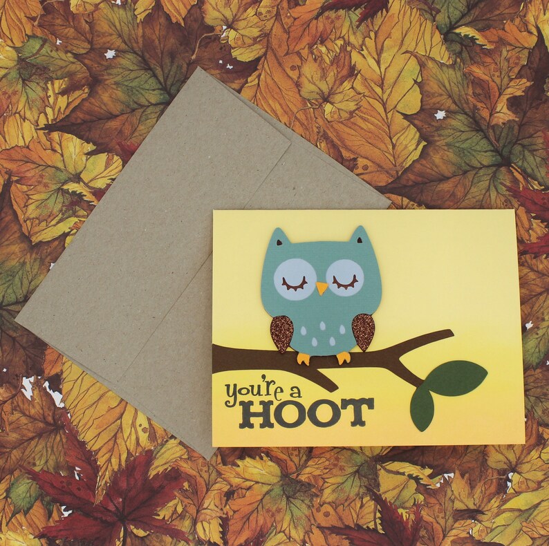 You're a Hoot Owl Card Owl Lover Card - Etsy