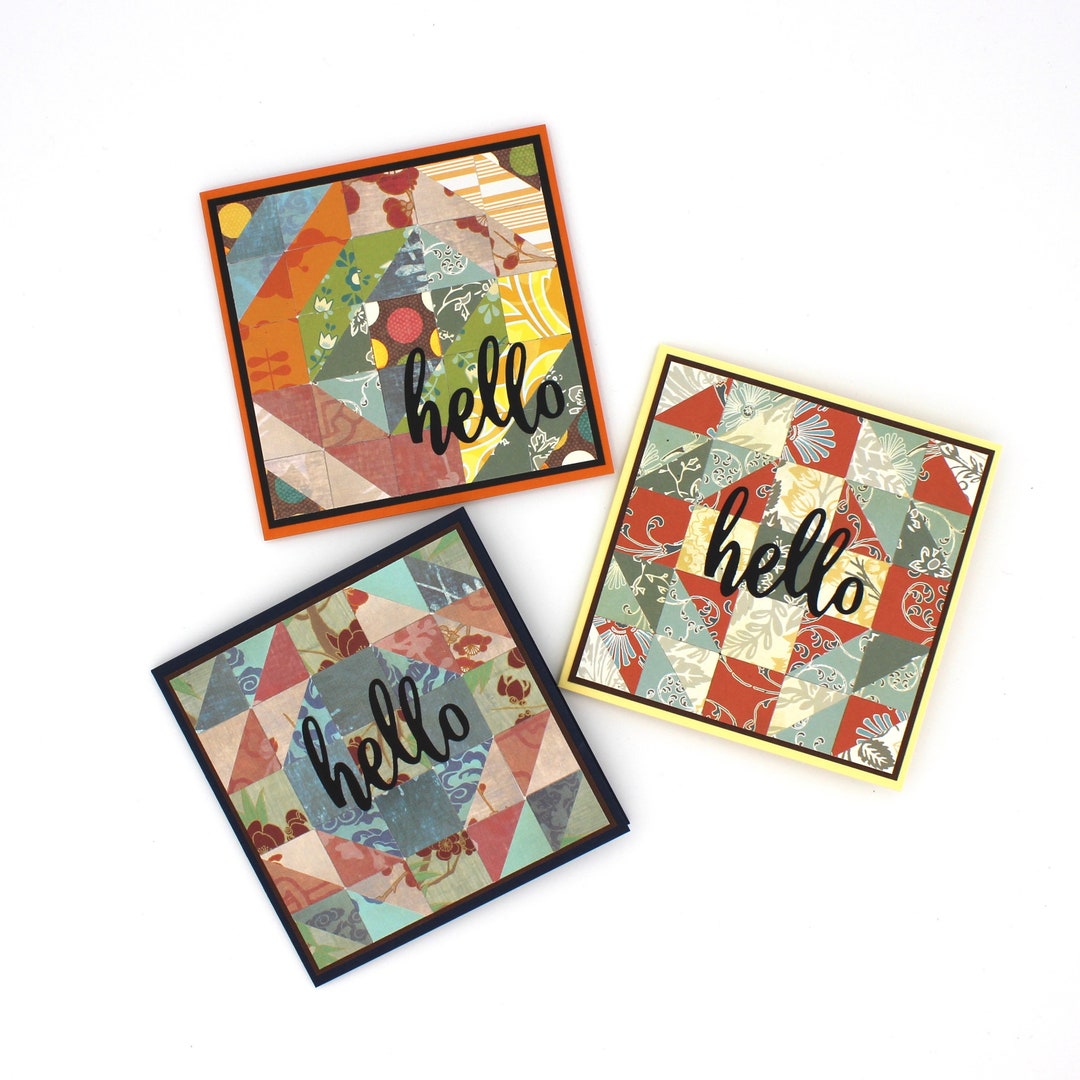 Hello Card Set, Set of 3 Hello Cards - Etsy