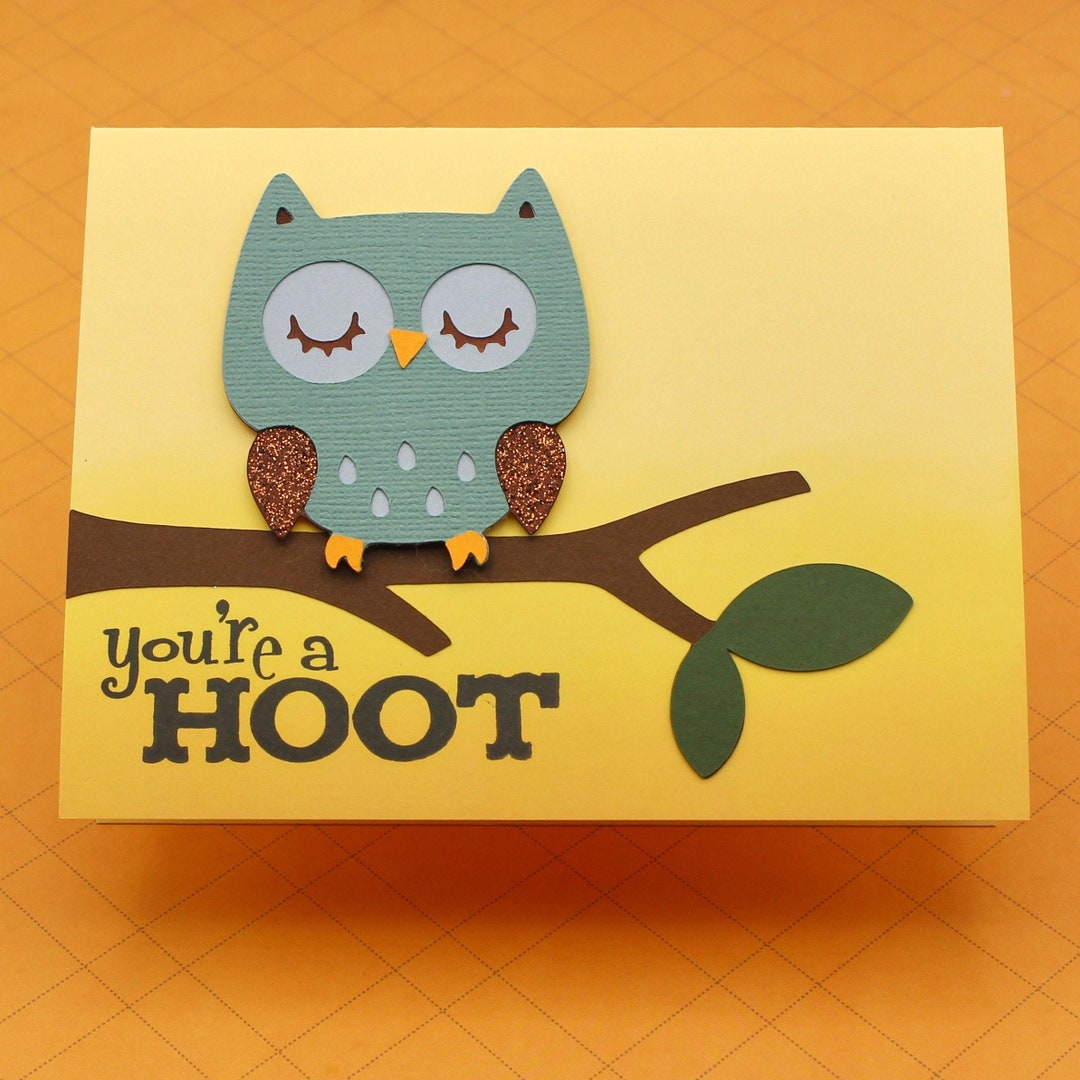 You're a Hoot Owl Card Owl Lover Card - Etsy