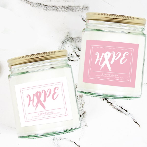 Breast Cancer Candle - Etsy