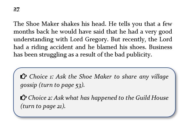 Medieval 'choose Your Own Adventure' Style Mystery Game for 3 to 12 ...