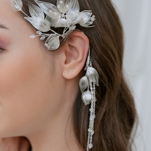 Ear Cuff, Floral Ear Cuff, Gold Ear Crawler Earrings, Ear Cuff No ...