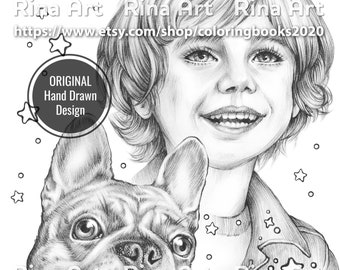 Macaroons Coloring Page Printable Adult Colouring Pages | Etsy