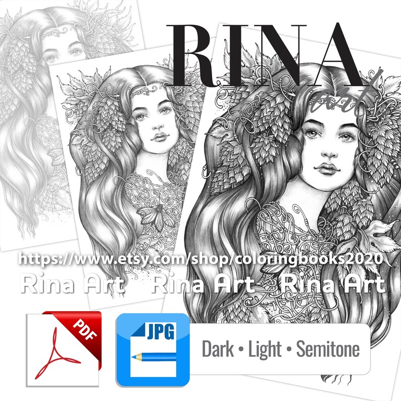 Hop Coloring Page Printable Adult Colouring Pages Book - Etsy