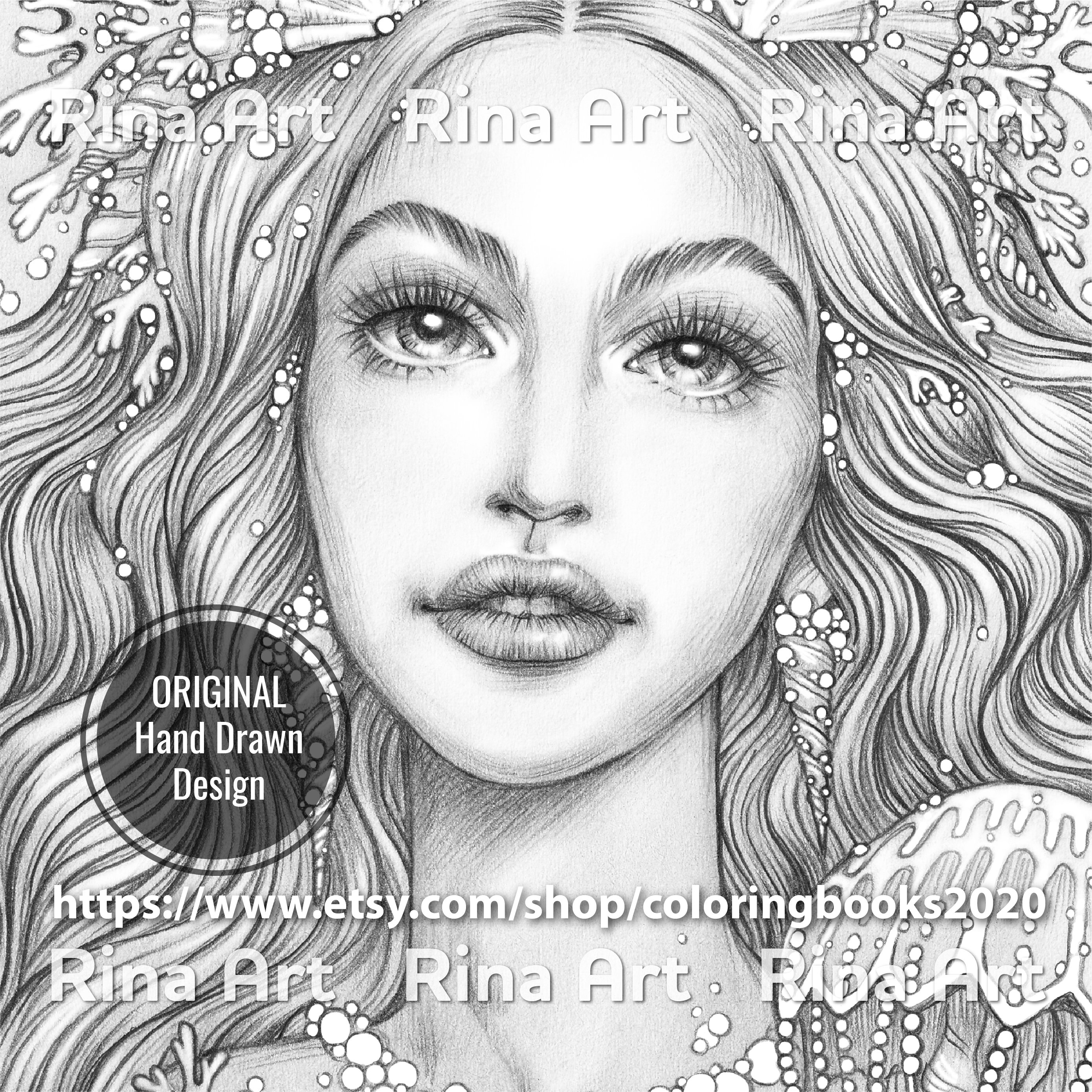 Siren | Coloring Page | Printable Adult Colouring Pages Book | Download ...