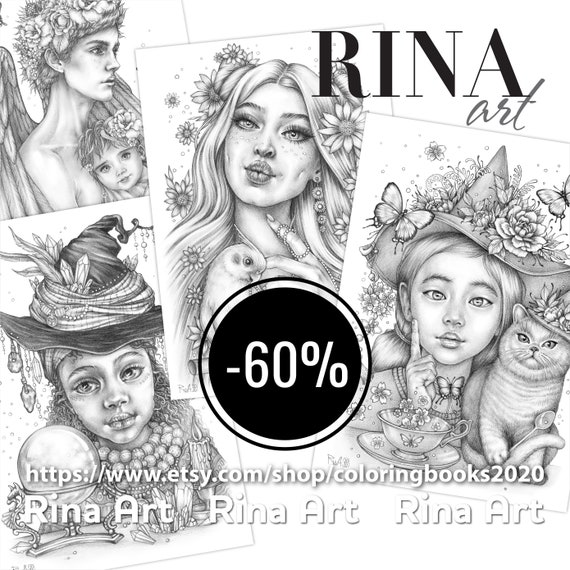 Sets 16 Coloring Page Printable Adult Colouring Pages Book - Etsy