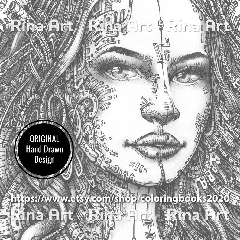 Sets 2 Coloring Page Printable Adult Colouring Pages Book | Etsy