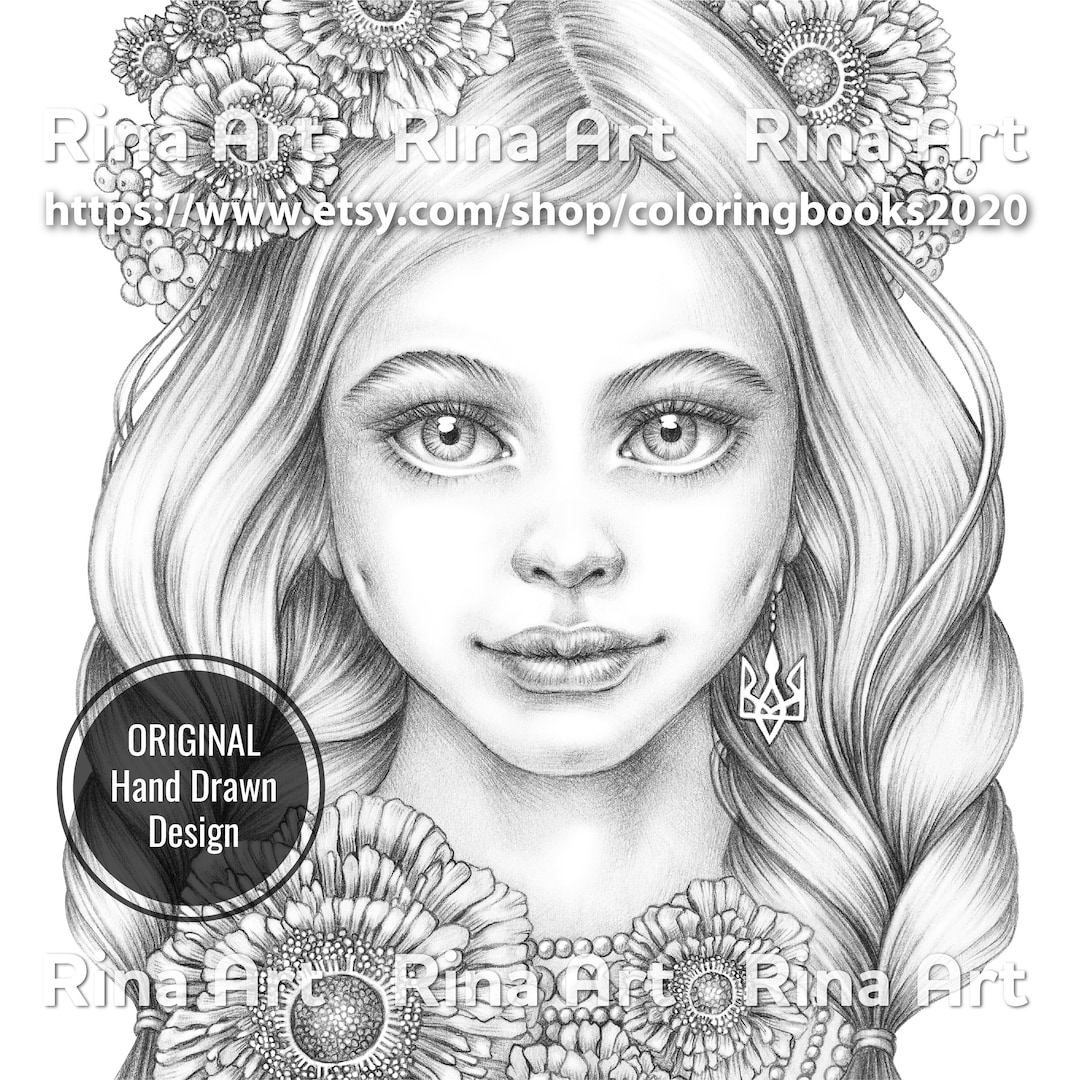 Ukraine Coloring Page Printable Adult Colouring Pages Book Download ...