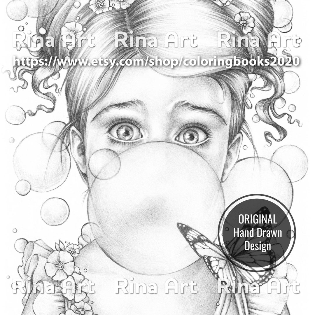 Bubble | Coloring Page | Printable Adult Colouring Pages Book ...