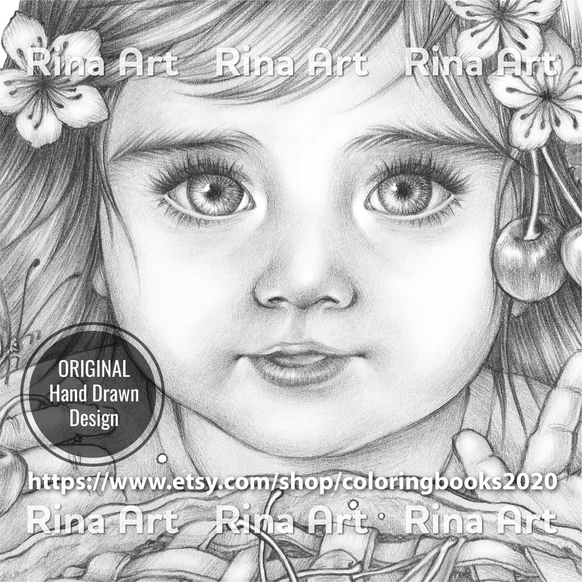 Cherry Pie | Coloring Page | Printable Adult Colouring Pages Book ...