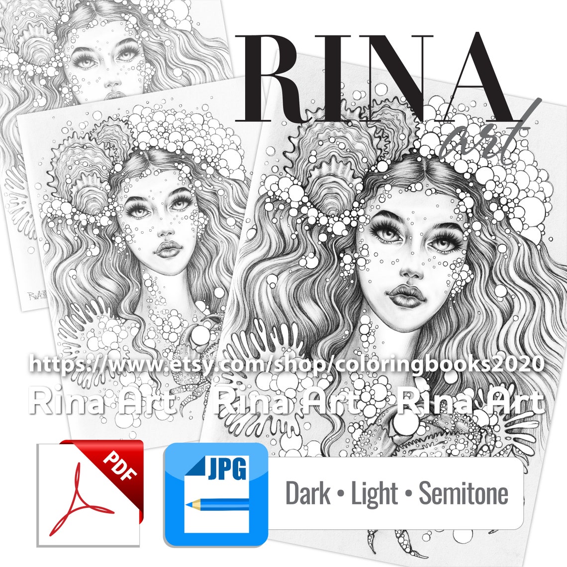 Pearl | Coloring Page | Printable Adult Colouring Pages Book | Download ...