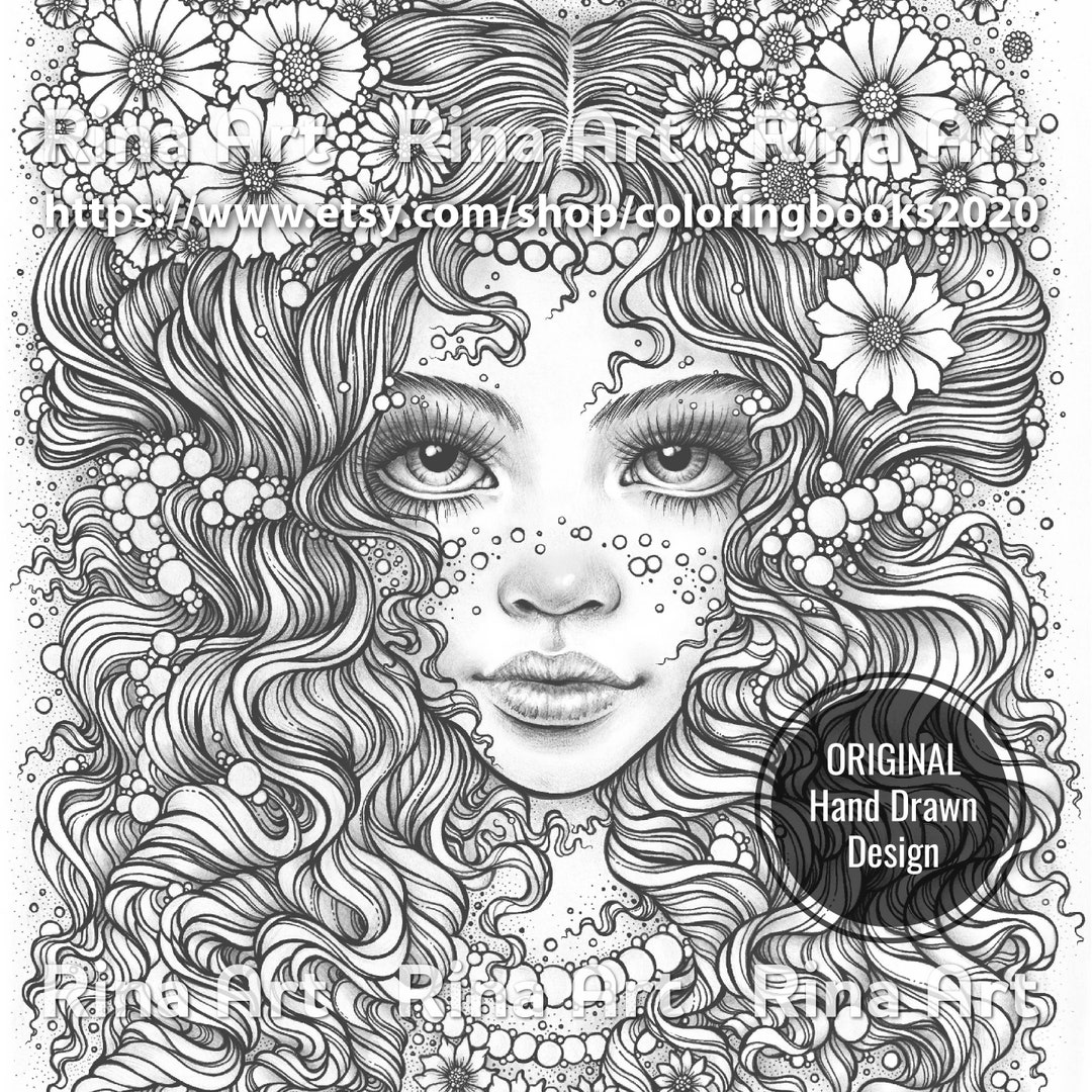 May Lady | Coloring Page | Printable Adult Colouring Pages Book ...