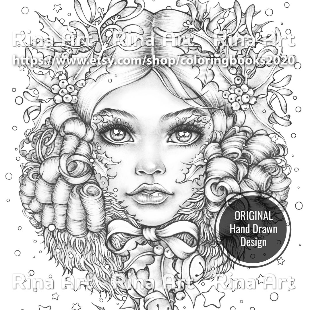 Holly Sprig | Coloring Page | Printable Adult Colouring Pages Book ...