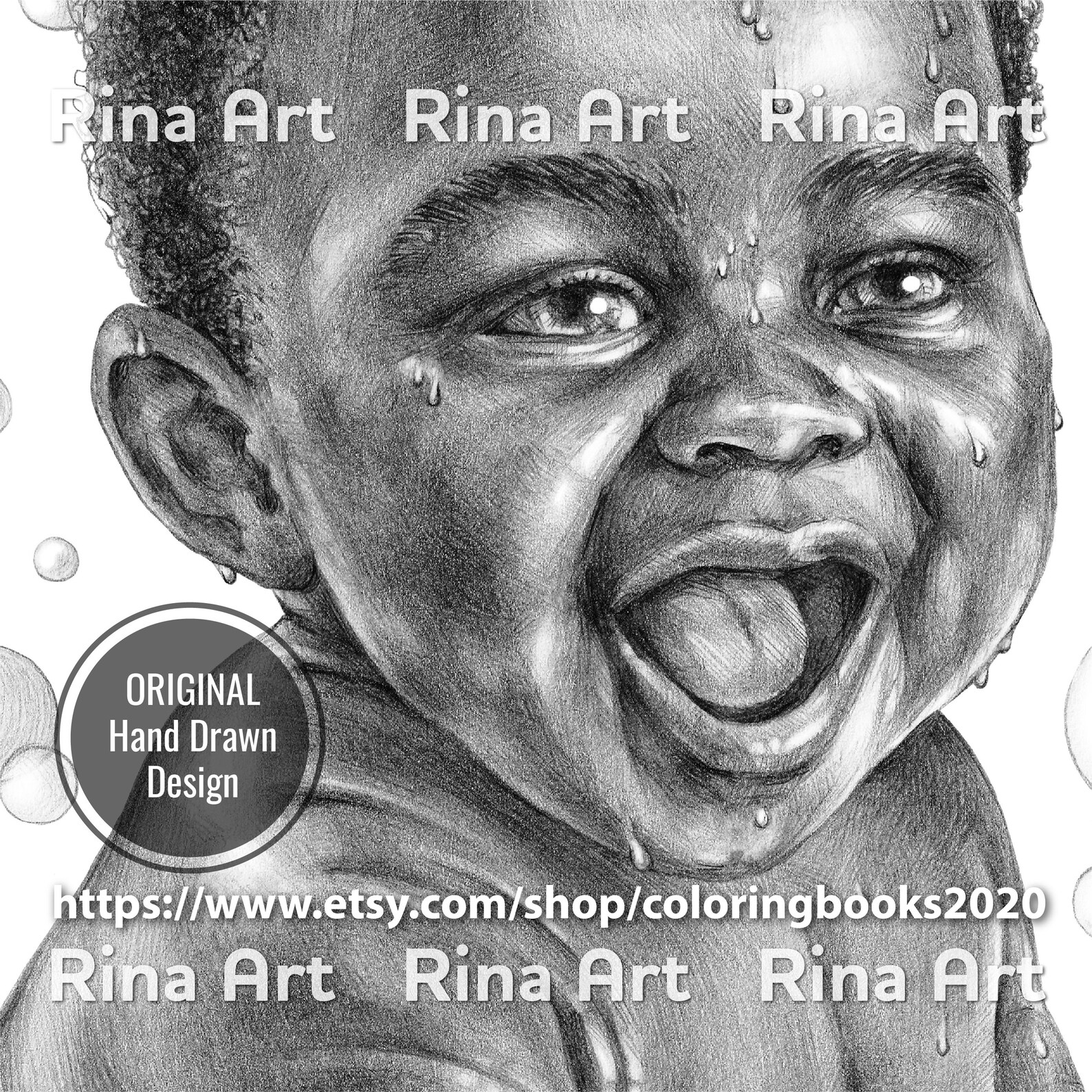 Bathing Coloring Page Printable Adult Colouring Pages Book - Etsy