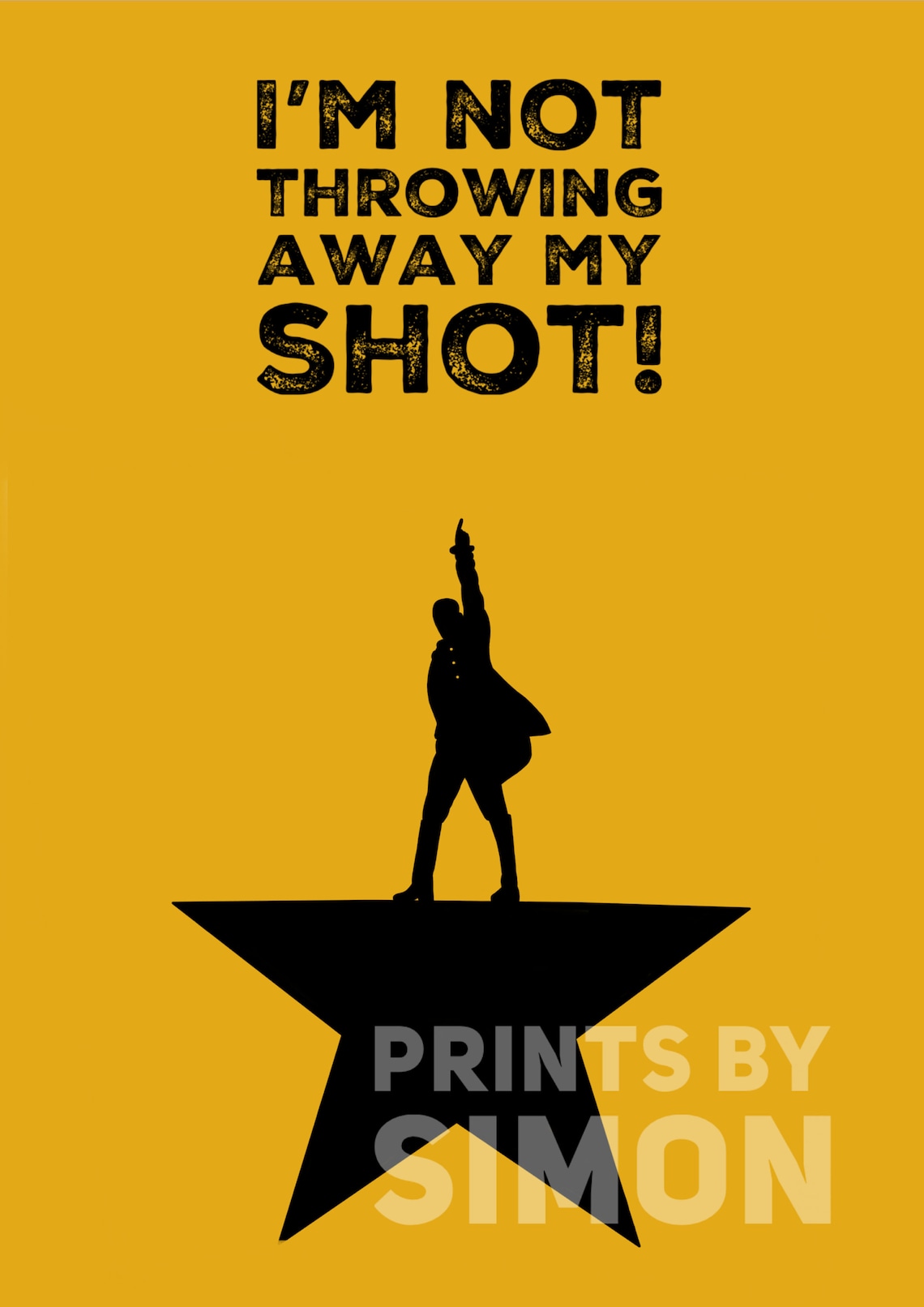 Hamilton Musical Poster / Print - Etsy