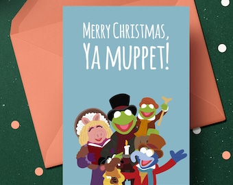 Muppets Christmas Carol Holidays Seasons Greeting Card, Michael Caine ...