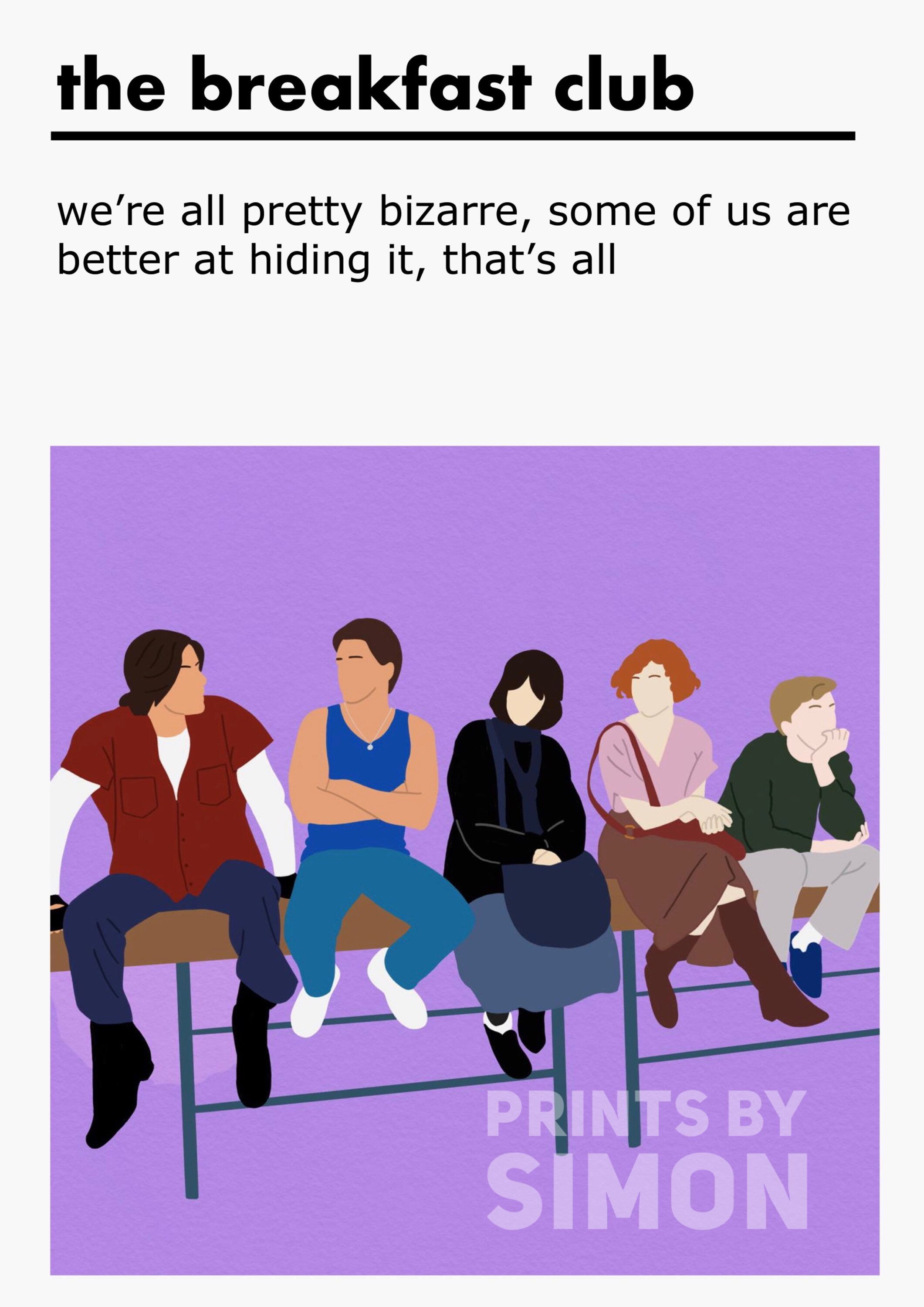 The Breakfast Club Poster / Print - Etsy