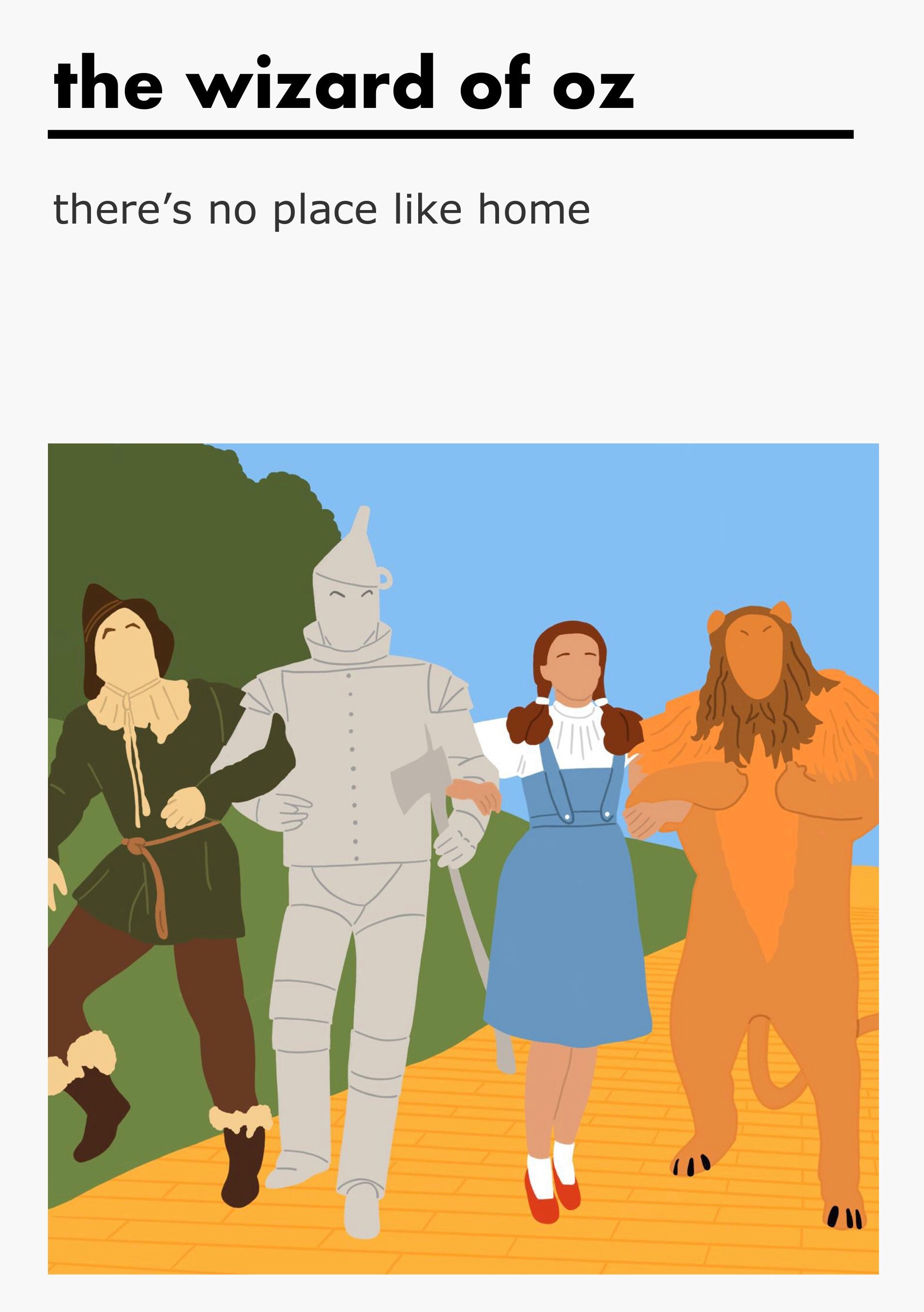 Wizard of Oz no Place Like Home Poster - Etsy