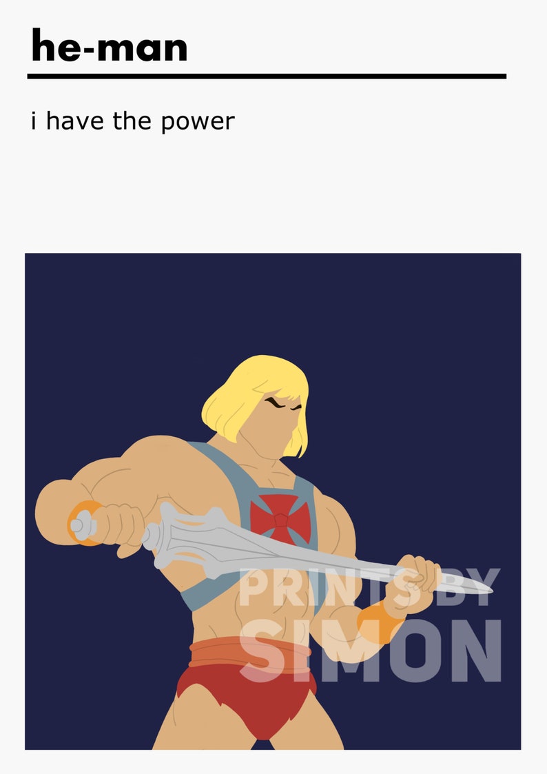 He-man I Have the Power Quote Poster / Print - Etsy