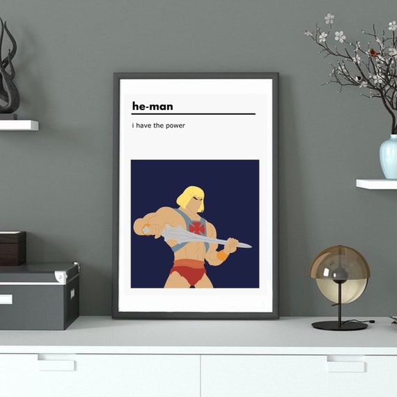 He-Man I Have the Power Quote Poster / Print | Etsy