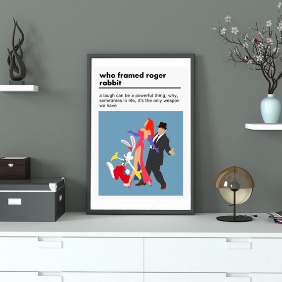 Who Framed Roger Rabbit Quote Poster / Print | Etsy