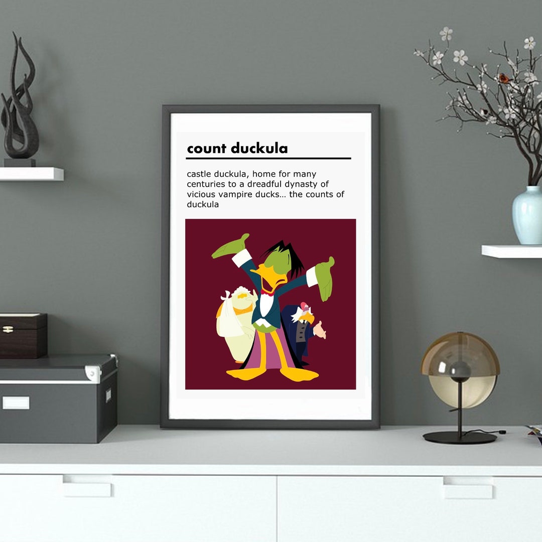 Duckula Quote Poster / Print - Etsy
