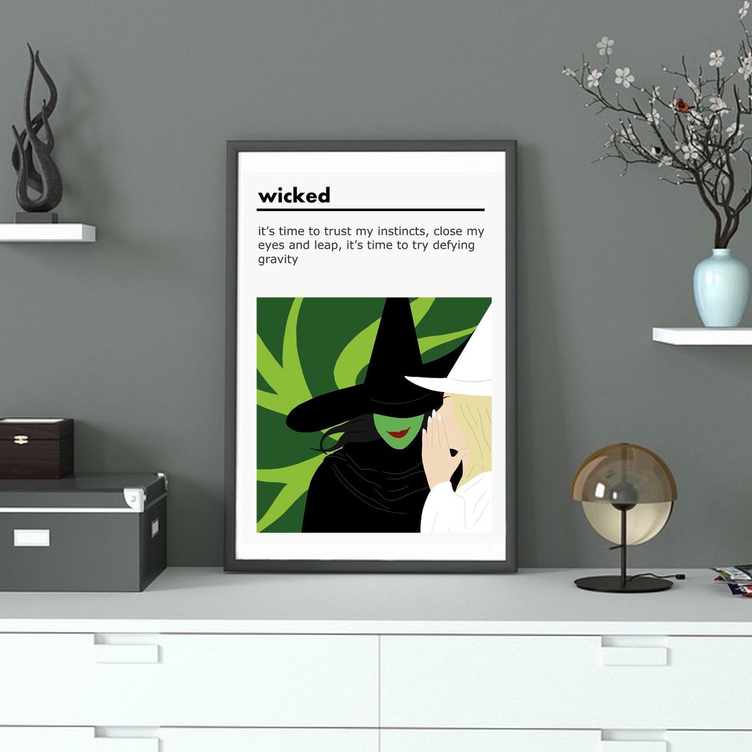 Wicked Musical Poster / Print - Etsy UK