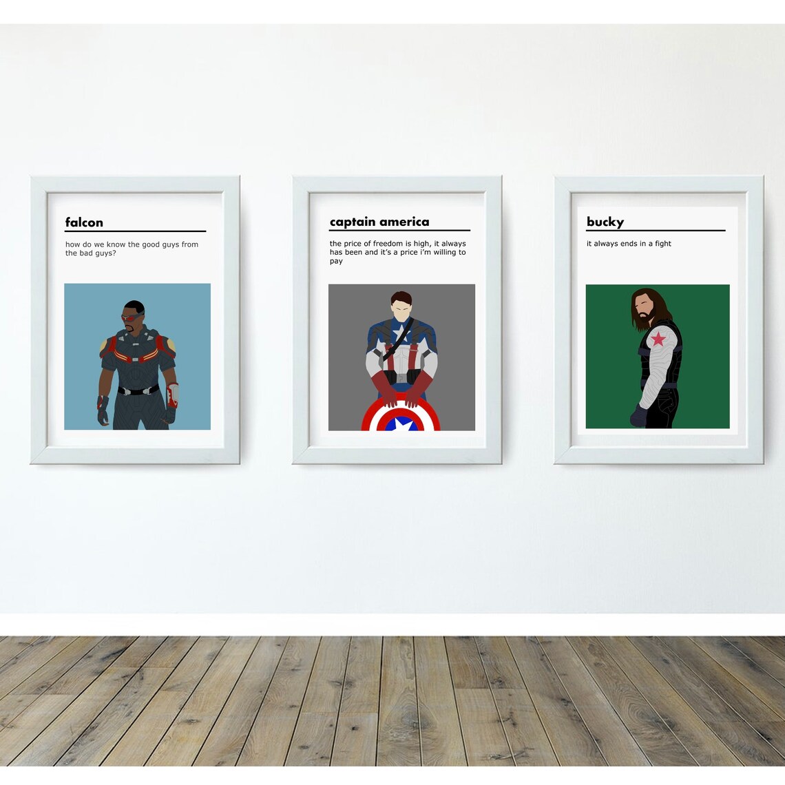 Captain America Marvel Quote Poster / Print Room Decor - Etsy