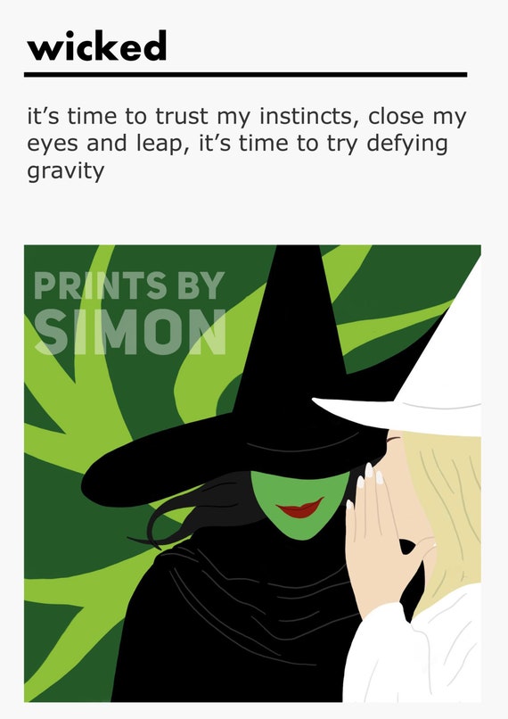 Wicked Printable Poster